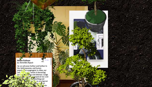 A interactive plant art exhibition